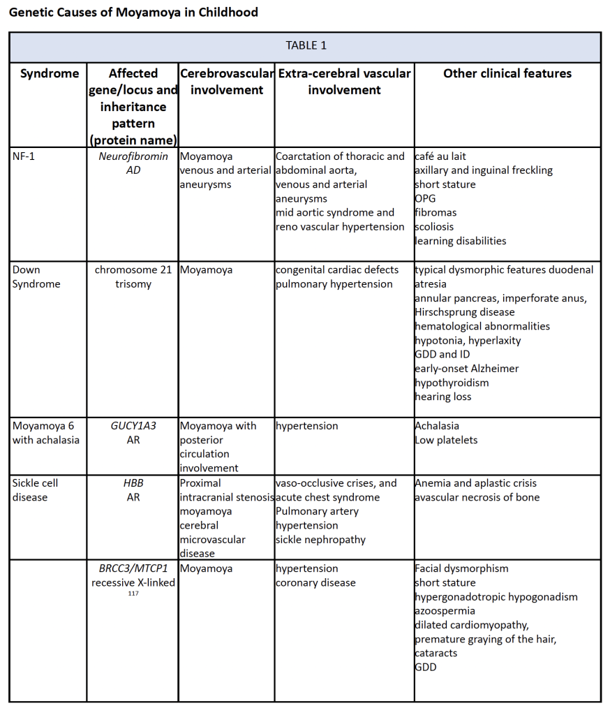 Moyamoya – From Genes to Care – Pediatric Stroke Journal